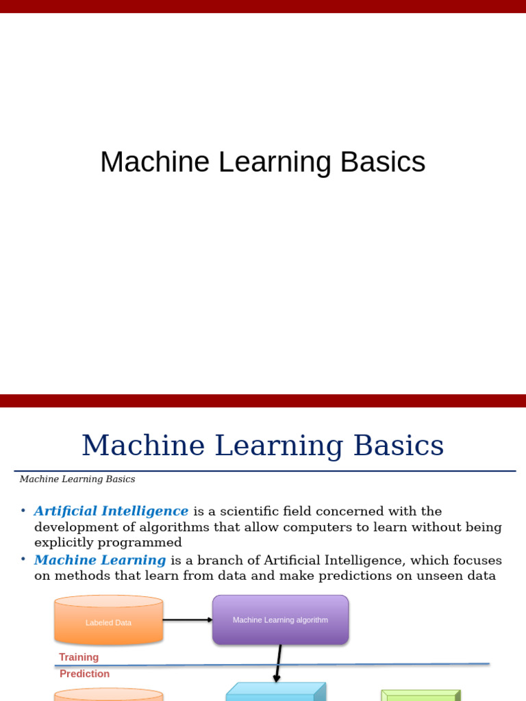 Chapter 5 - Machine Learning Basics | PDF | Support Vector Machine | Machine Learning
