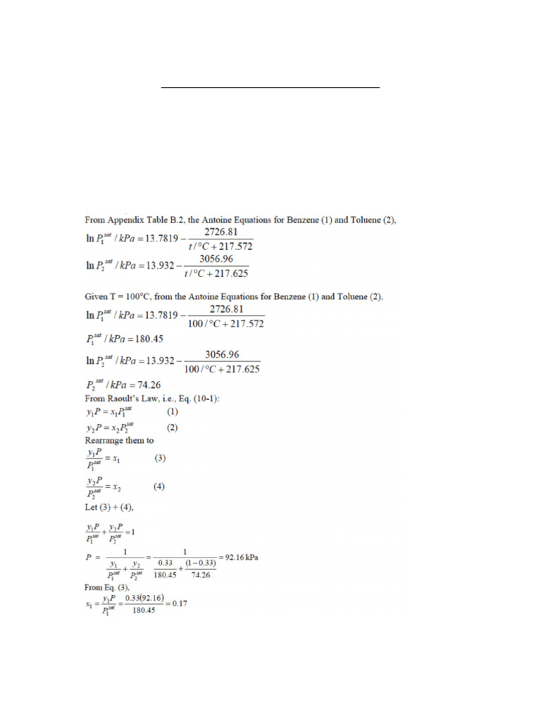 CHEE 220 Assignment 5 Solutions | PDF