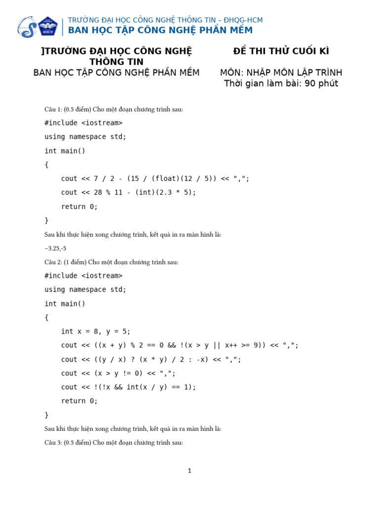 BHTCNPM Dethithu01 CK NMLT 2024 2025 | PDF