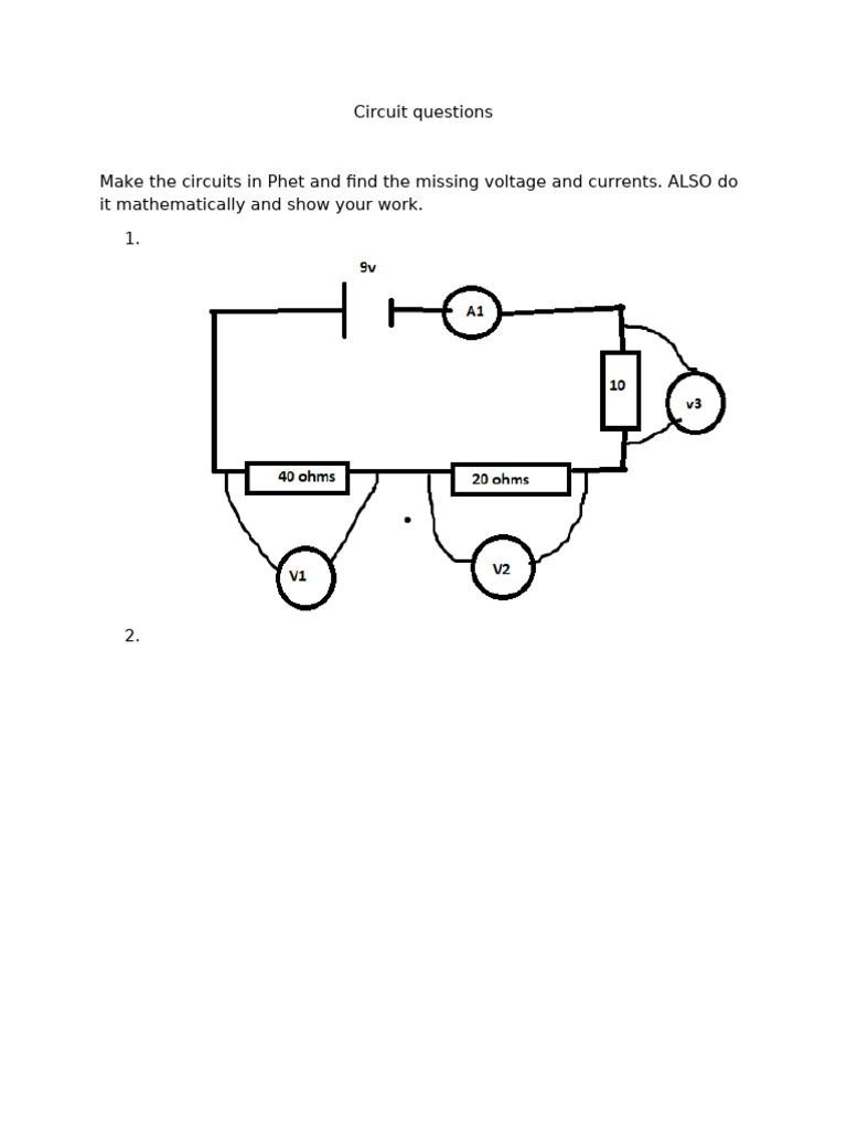 Circuit Questions | PDF