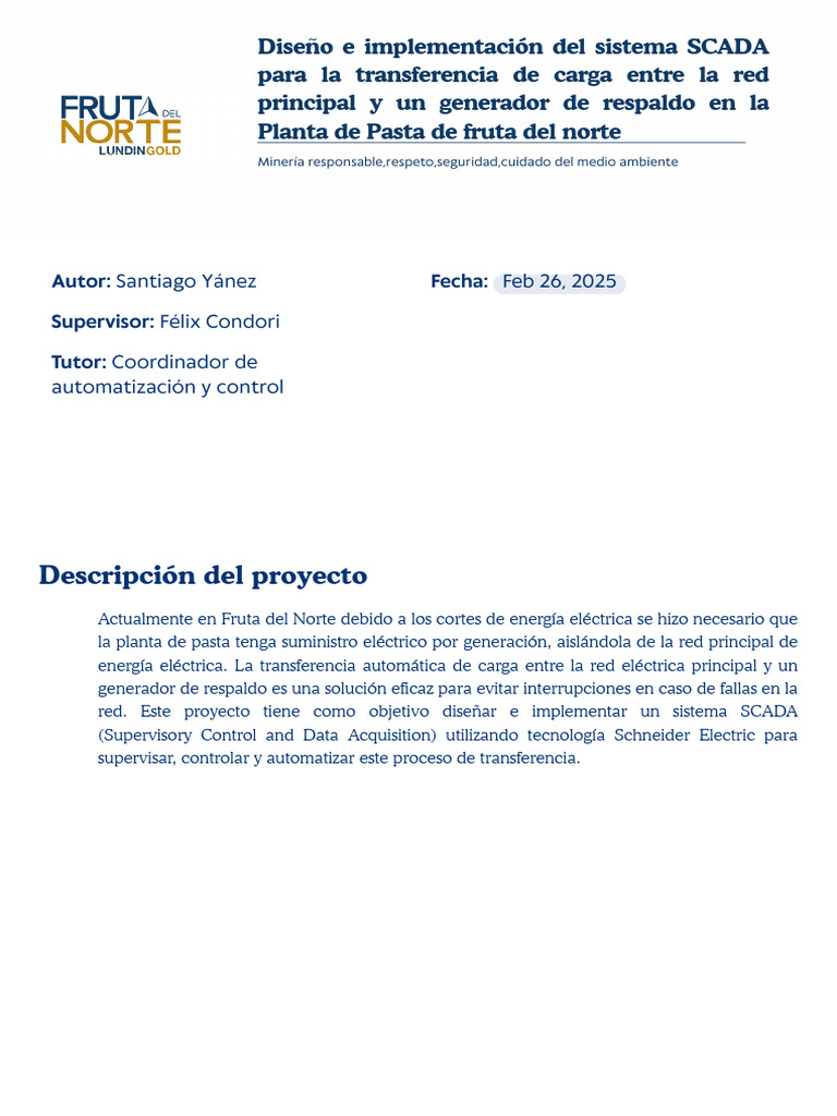 Presentacion Microproyecto | PDF | Scada | Ingenieria Eléctrica