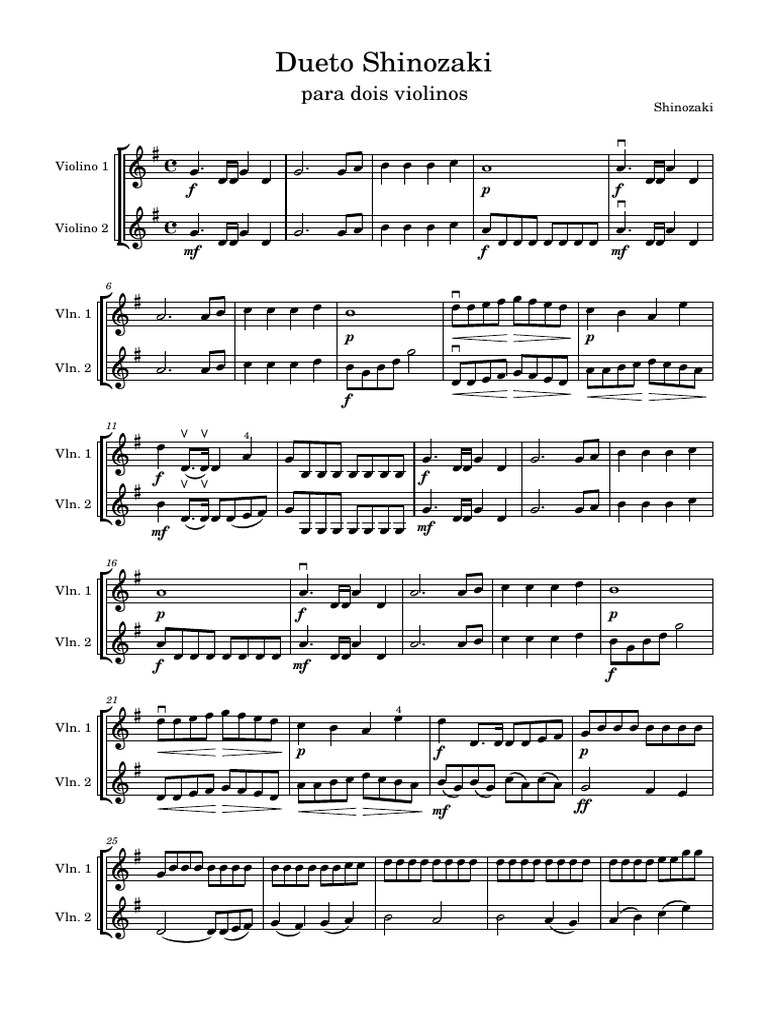 Dueto Shinozaki | PDF