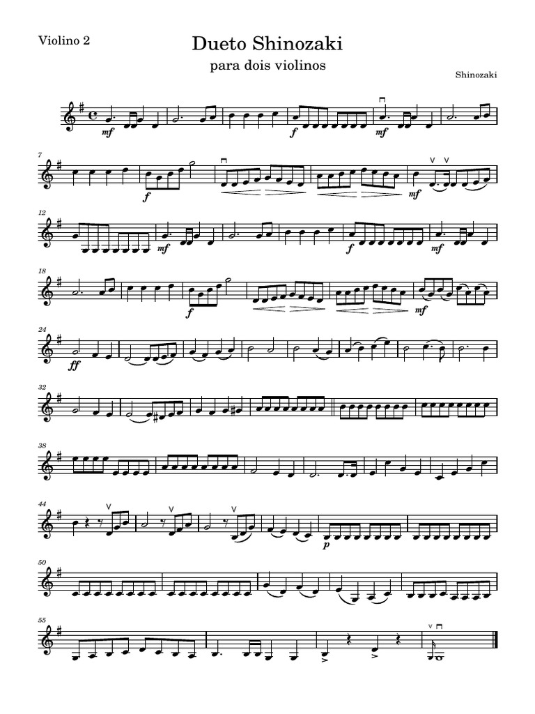 Dueto Shinozaki-Violino 2 | PDF