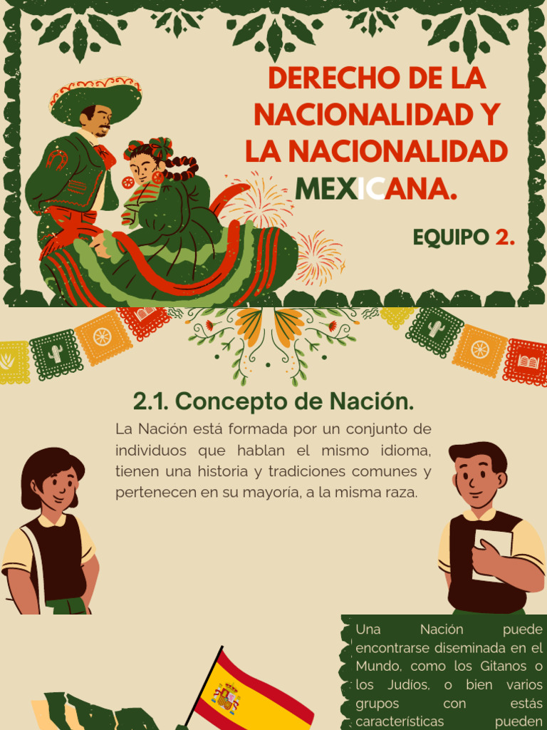 Nacionalidad Mexicana: Conceptos y Enfoques | PDF | Nacionalidad ...