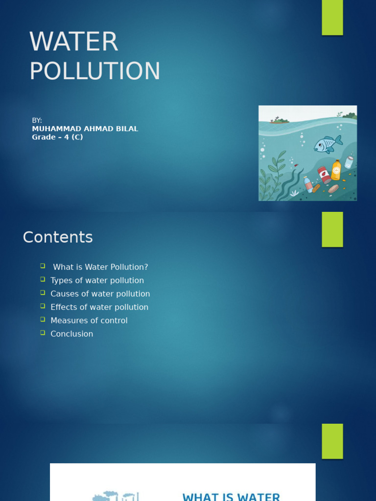 WATER POLLUTION PRESENTATION - Revised | PDF