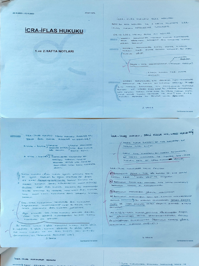 Ankara Hukuk 1.dönem Icra | PDF