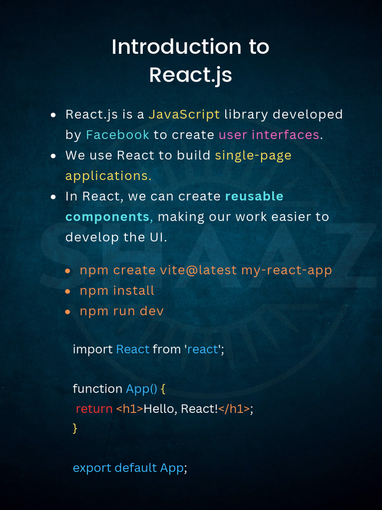 Introduction to React JS | PDF