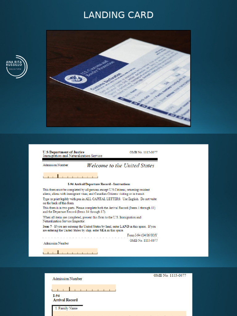 Landing Card | PDF