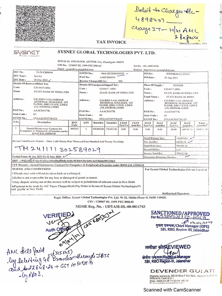 Sysney AMC Bill q4 2024 | PDF