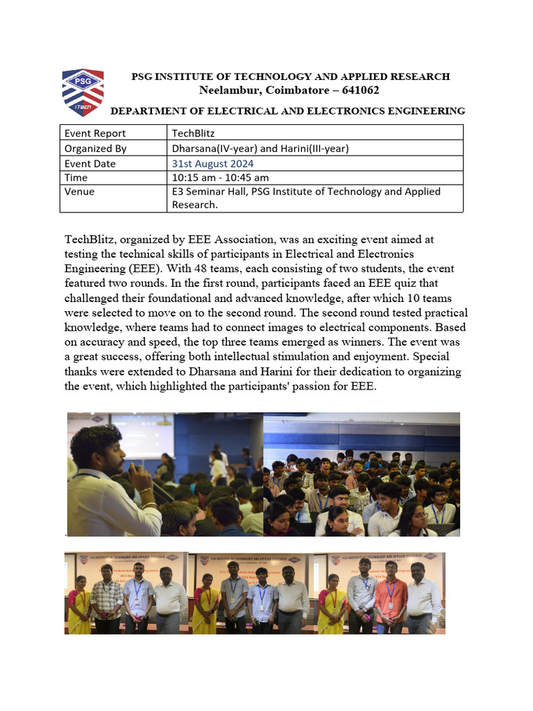 Techblitz Report Final[1] | PDF