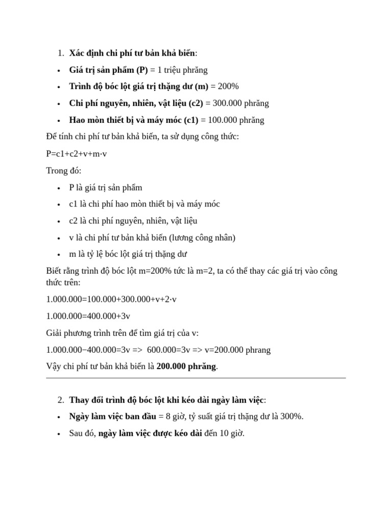 Bai Tap KTCT So 5 | PDF