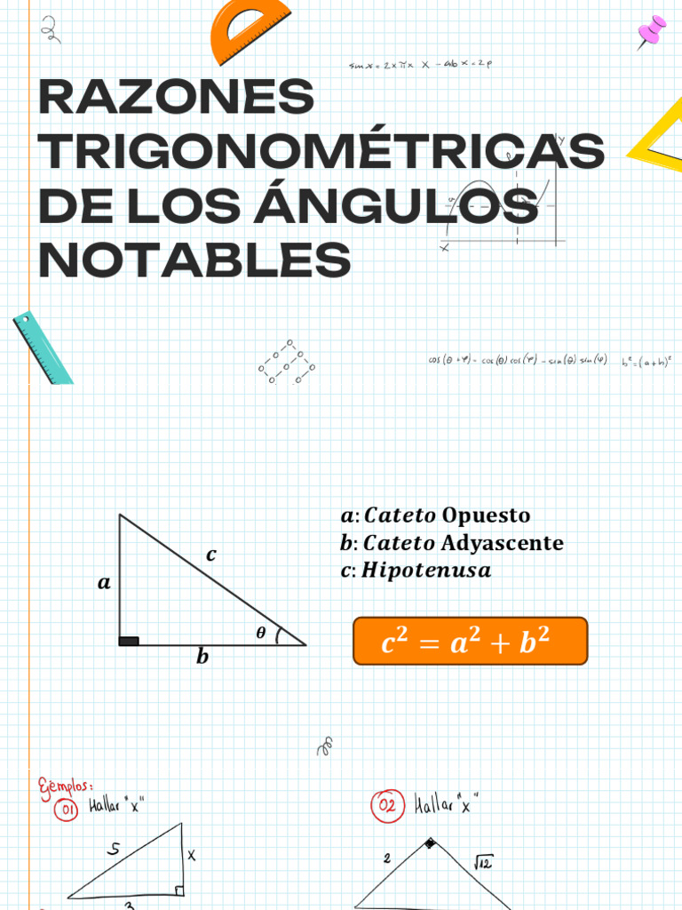 RT Notables | PDF | Funciones trigonométricas | Trigonometría
