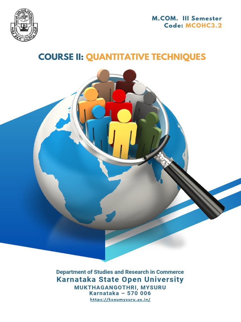 Course Ii:: Quantitative Techniques | PDF | Linear Programming | Mathematical Optimization