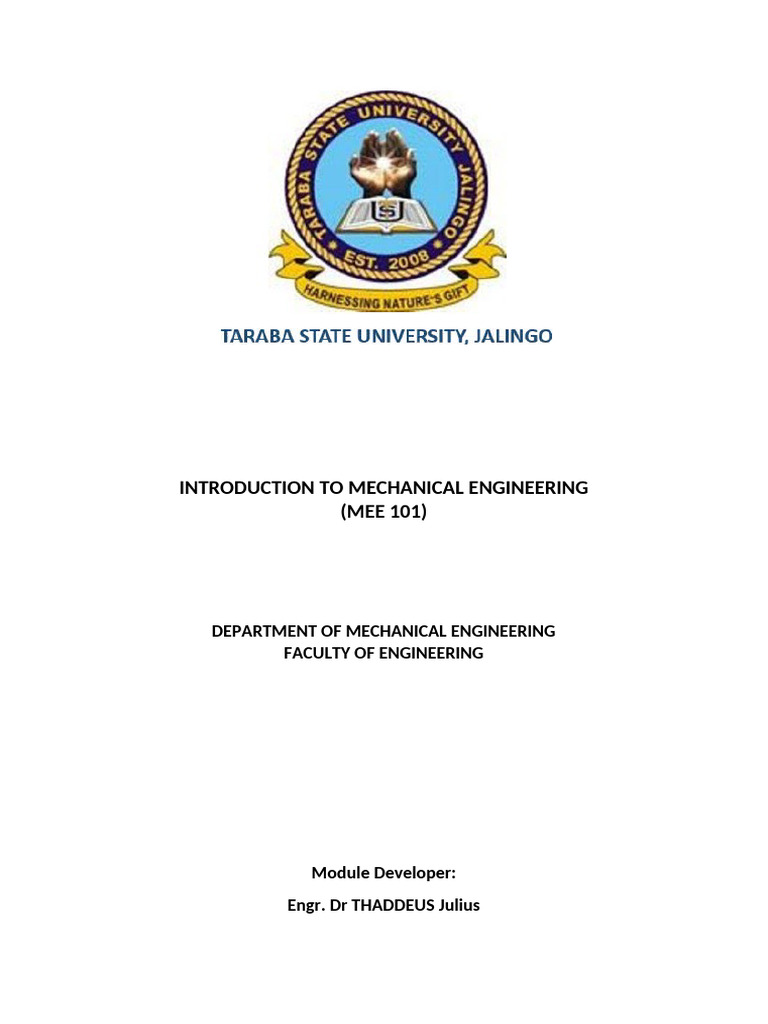 Introduction to Mechanical Engineers | PDF | Engineering | Mechanical Engineering