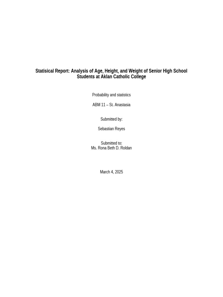 Stats and Prob Forced To Do This | PDF | Mean | Probability Theory