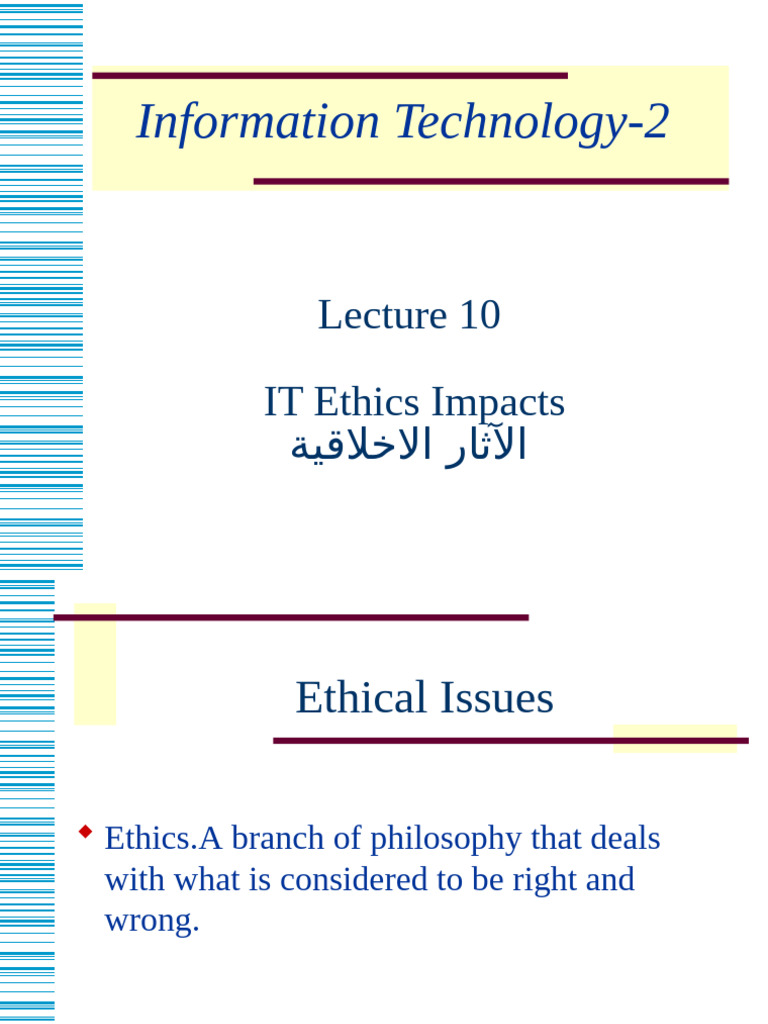 Lecture IT2 10 | PDF