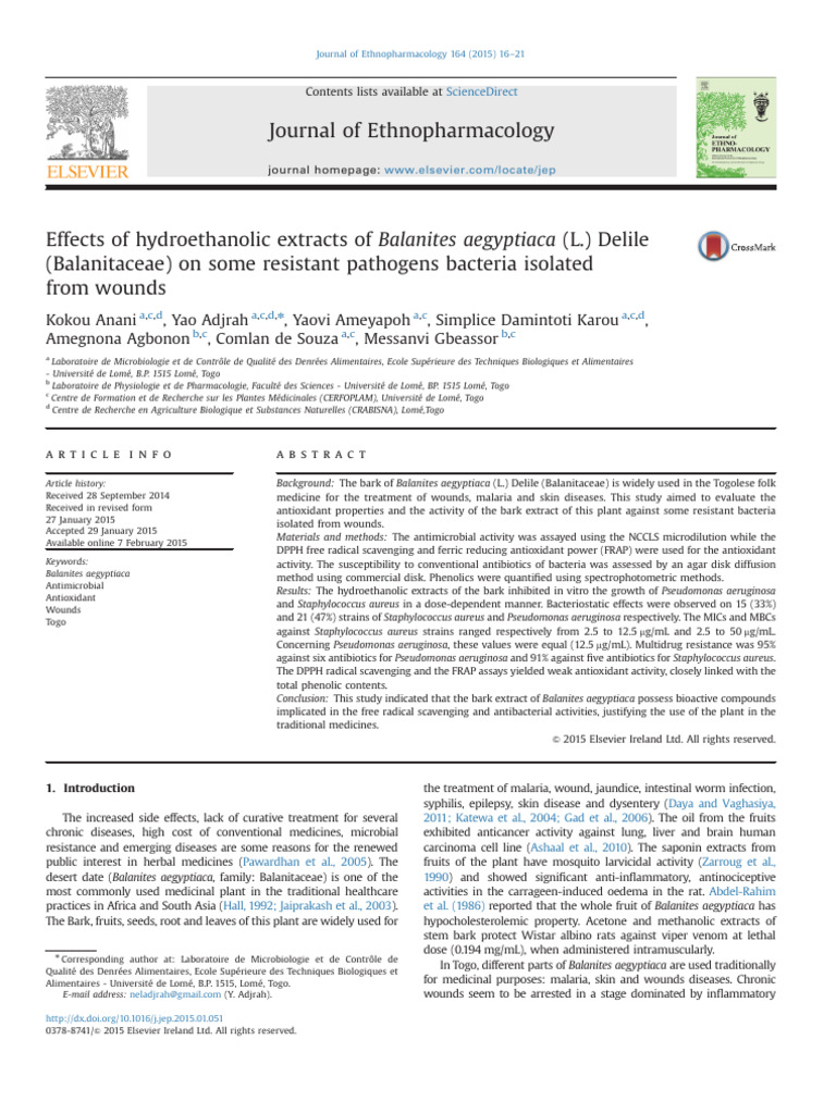 Effects of Hydroethanolic Extracts of Ba | PDF | Pseudomonas Aeruginosa ...