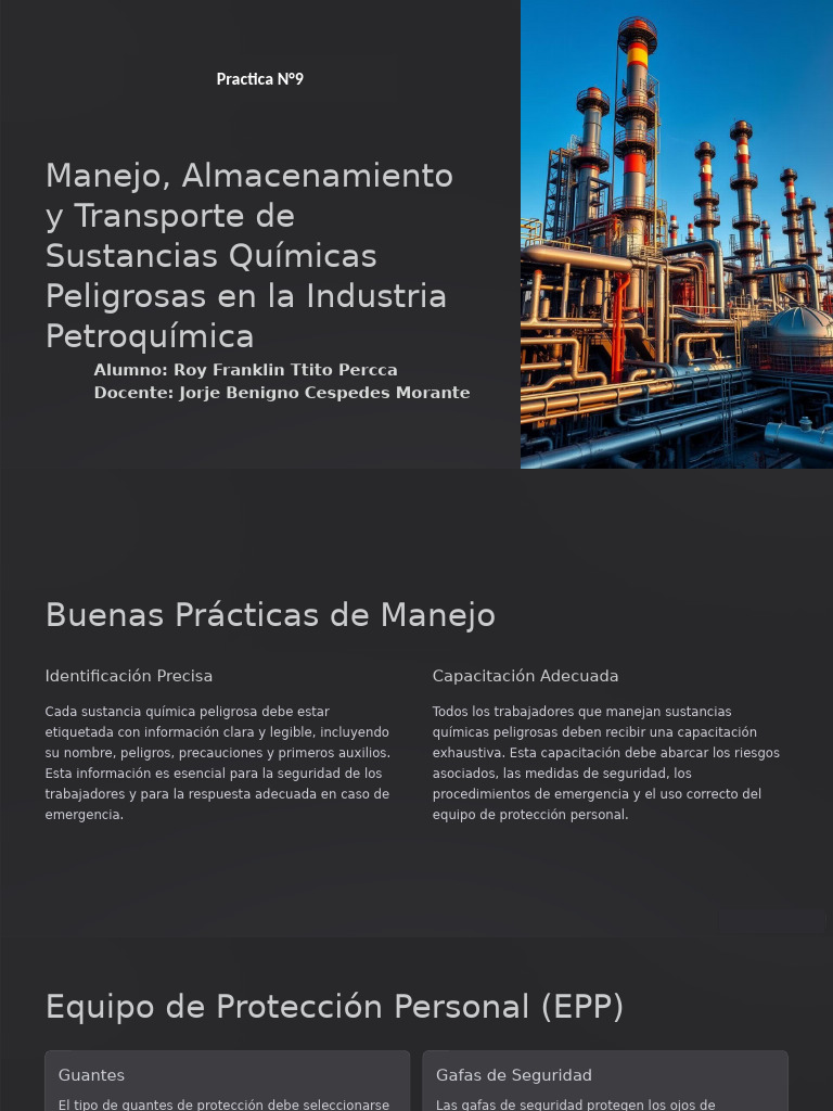 Practica N°9 | PDF | Transporte