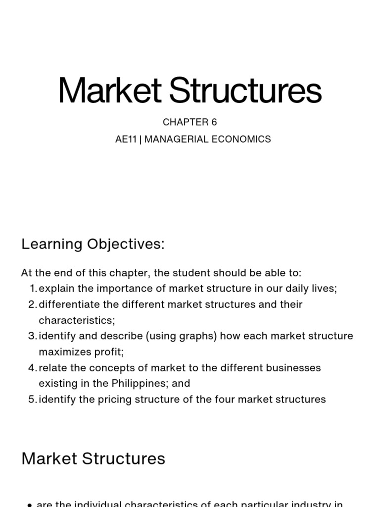 Understanding Market Structures | PDF | Profit (Economics) | Monopoly