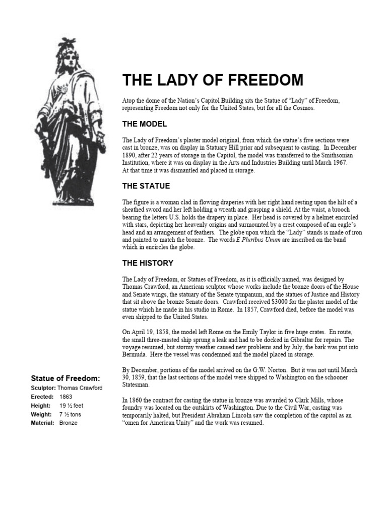 The Lady of Freedom Article | PDF