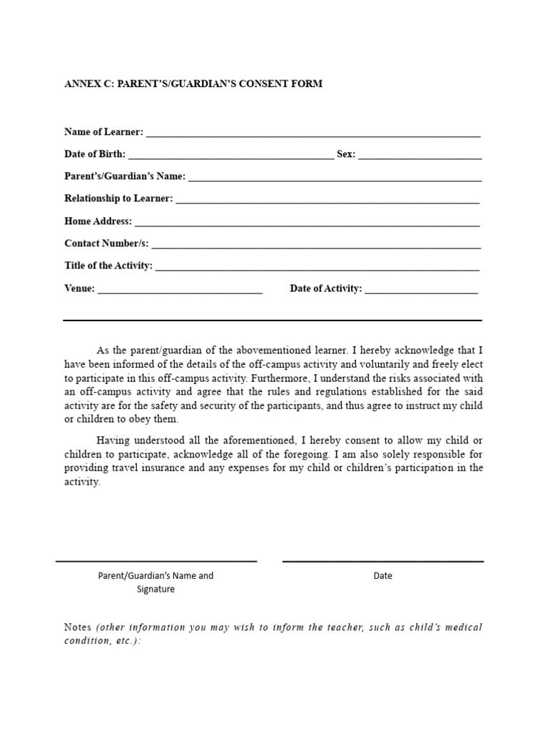 Off-Campus Activity Form (Sept 29,2024) | PDF