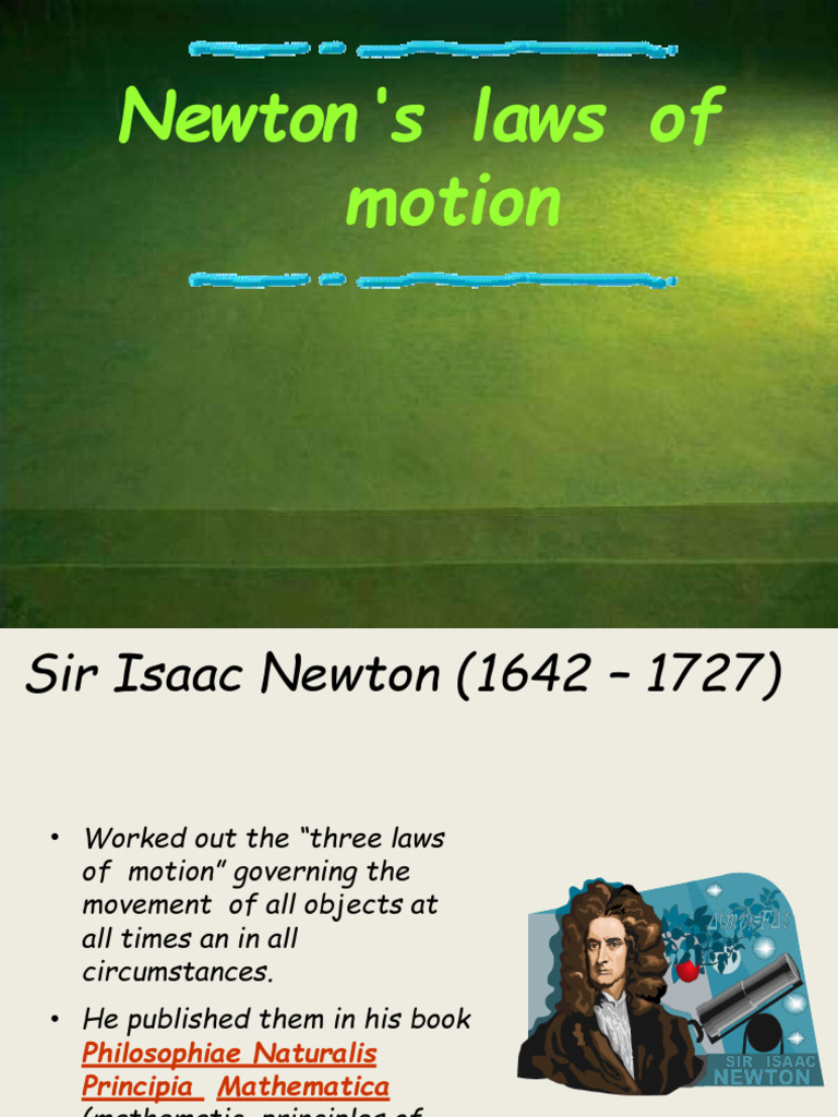 Newton's Laws of Motion Explained | PDF | Force | Newton's Laws Of Motion