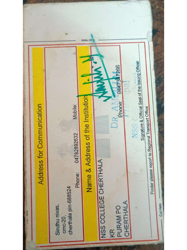 concession card | PDF