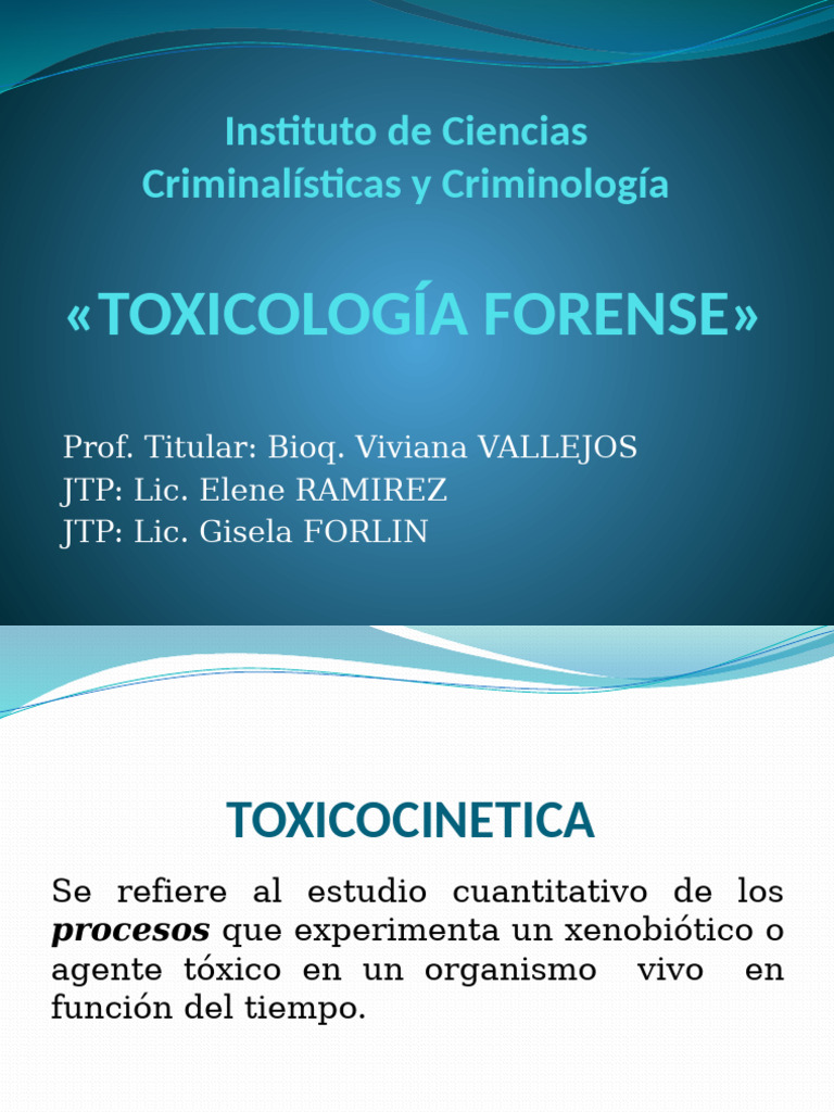 3 - Toxicocinética 2019 | PDF | Biotransformación | Toxicidad