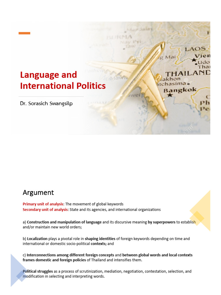 RDG IR III - W15 - Language and International Politics | PDF | Discourse | Knowledge