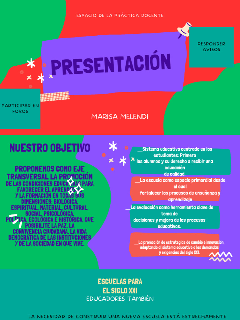 PRESENTACI Ôn | PDF | Enseñando | Aprendizaje