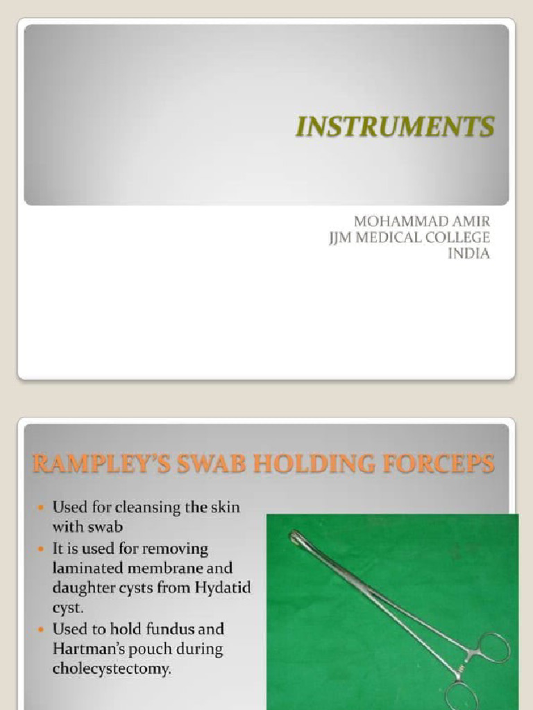 Surgical Instruments | PDF