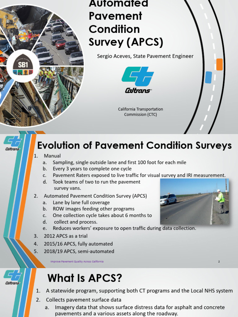 Aceves - Automated Pavement Condition Survey (APCS) | PDF | Road Surface