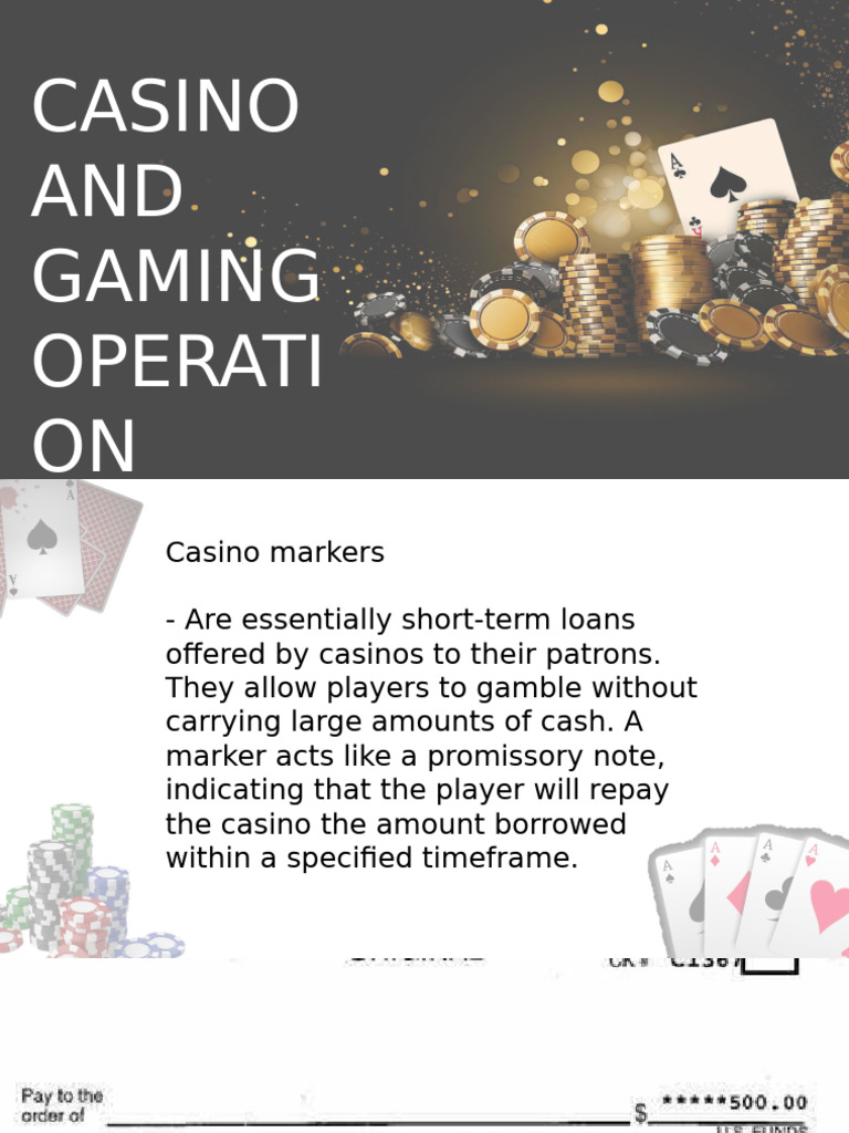 Casino and Gaming Operations | PDF | Gambling Games | Games Of Chance