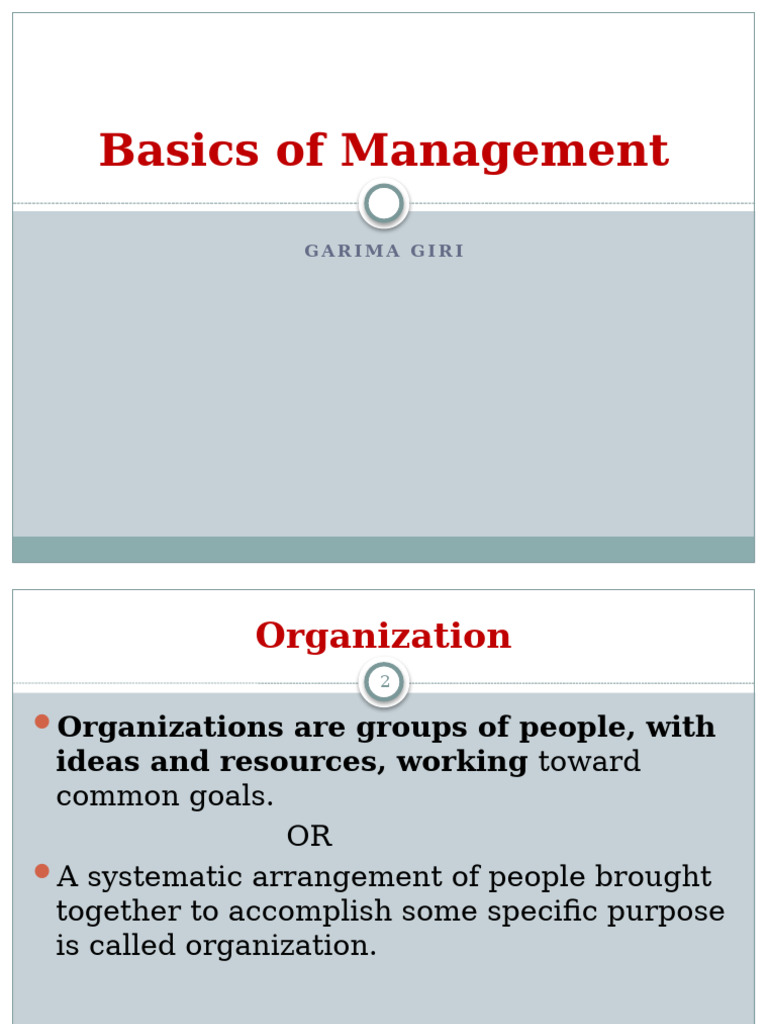 CHP 1 (B) Basics of Management | PDF | Sustainability | Skill
