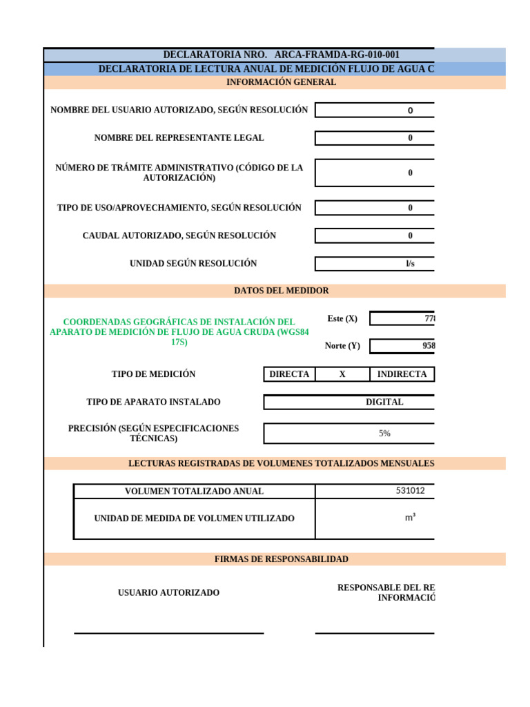 1.-Formato_reg_010_medicion_directa_ene22 | PDF | Instrumentación