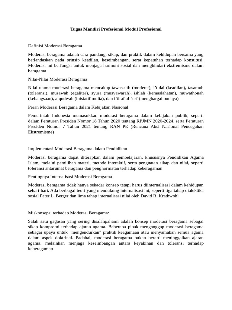 Tugas Mandiri Profesional Modul Profesional | PDF