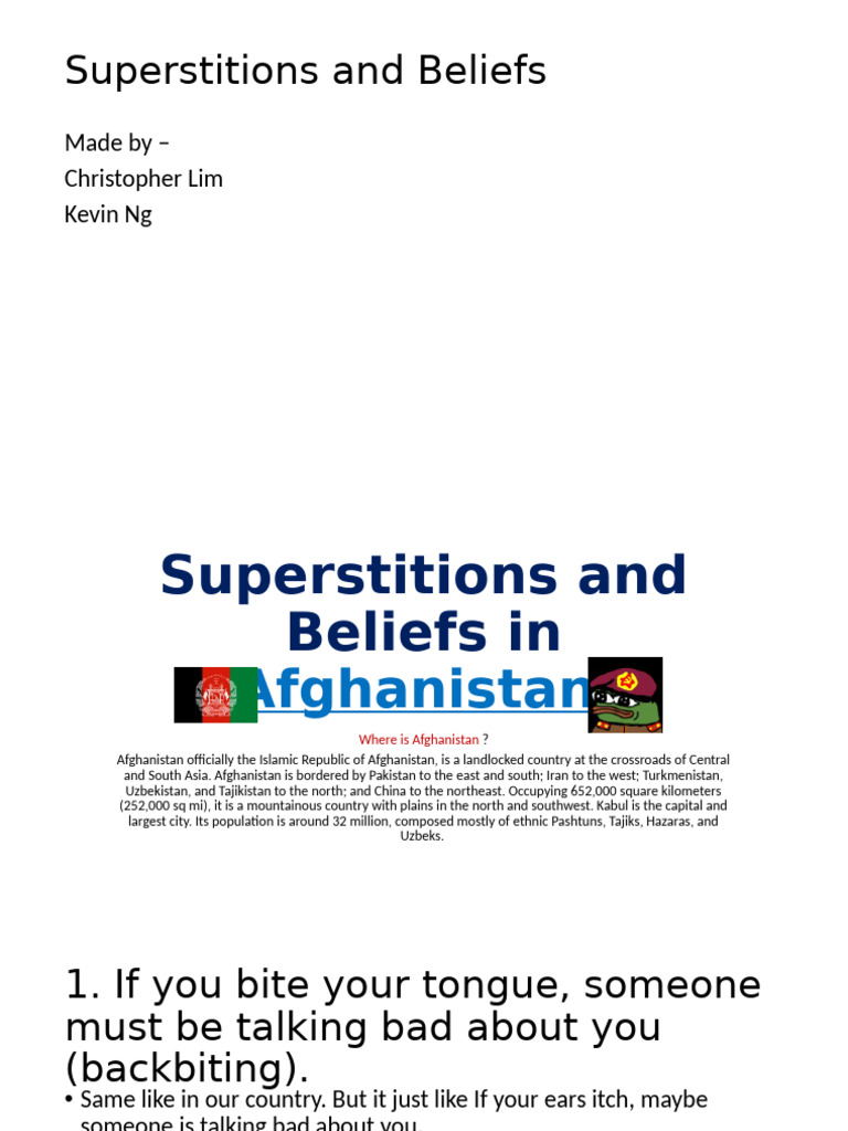 Superstitions and Beliefs | PDF