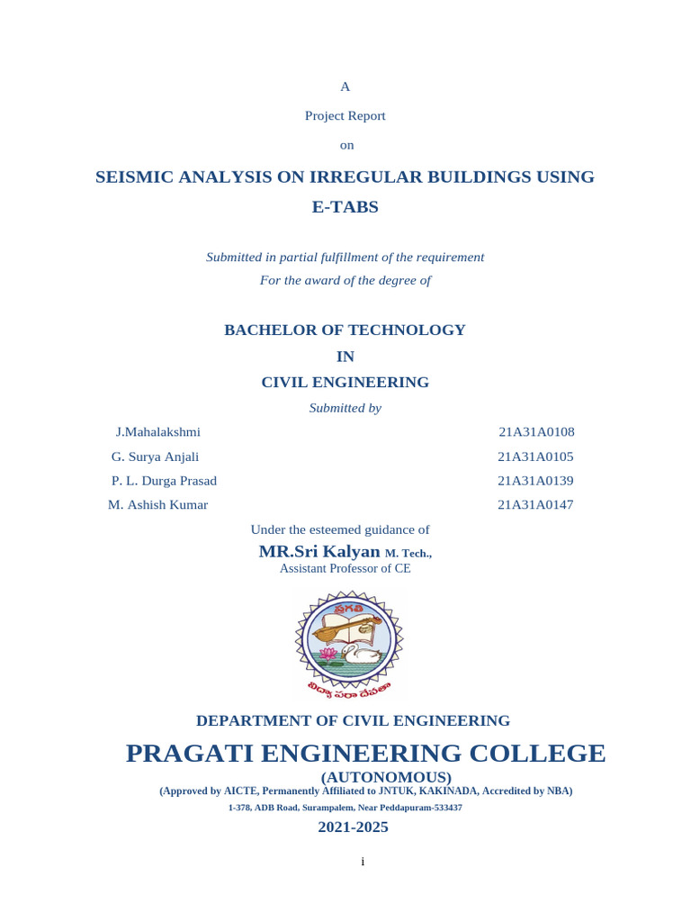 Project ETABS | PDF | Earthquakes | Force