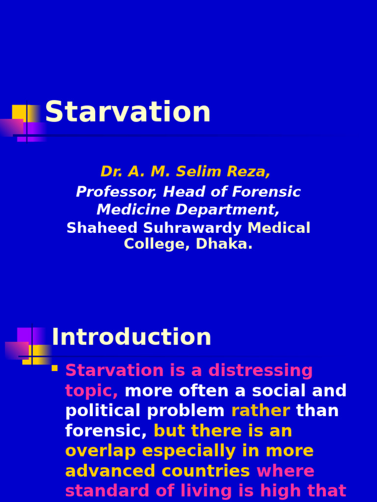 27.starvation (Modified) | PDF | Starvation | Hypothermia