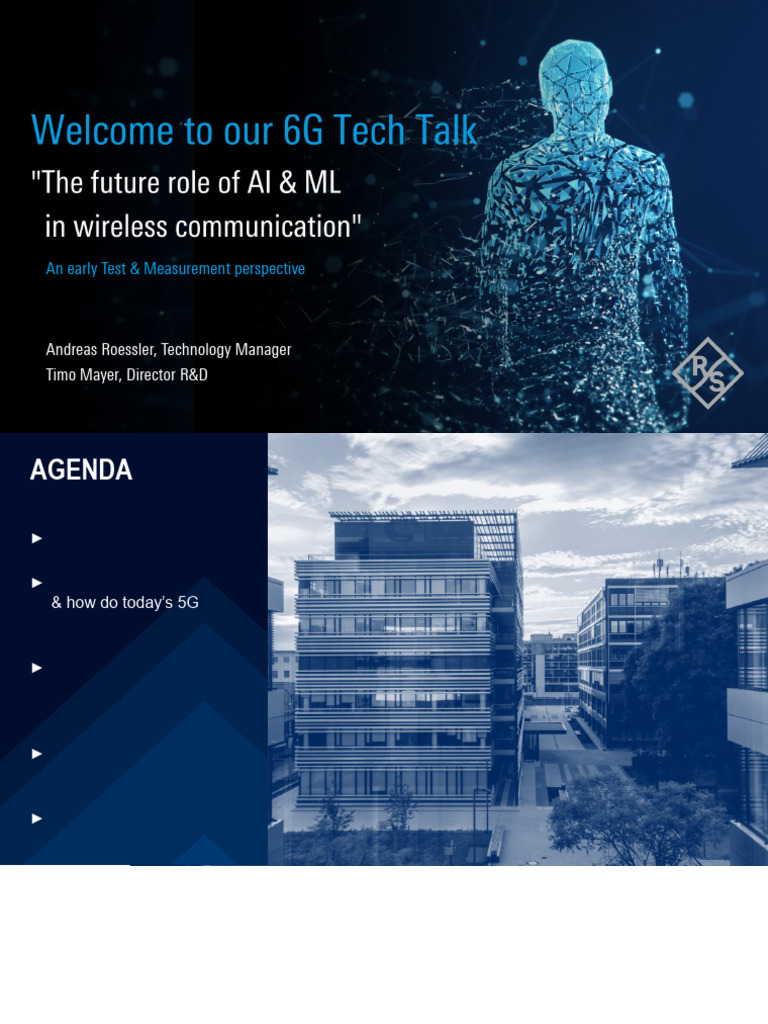 RS-TechTalk-carreer-AI-Wireless-Communication | PDF | Machine Learning | Modulation