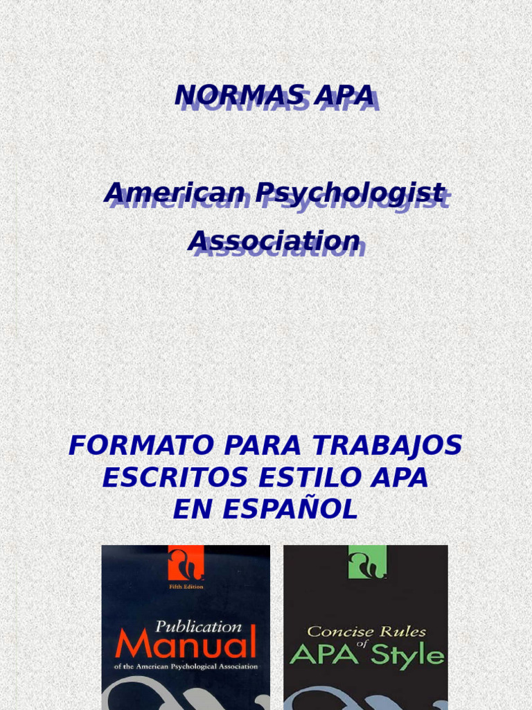 Presentacion APA | PDF | Estilo apa