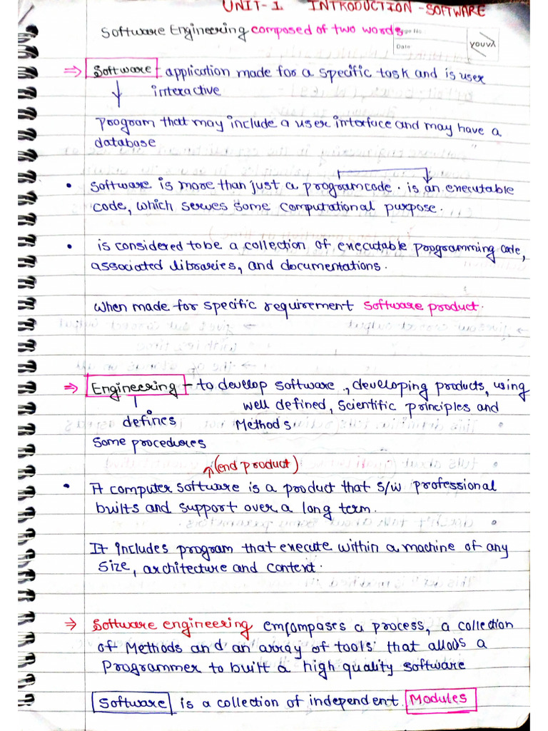 Unit-1 Software Engineering Notes | PDF