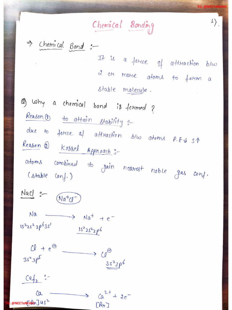 Chemical Bonding | PDF