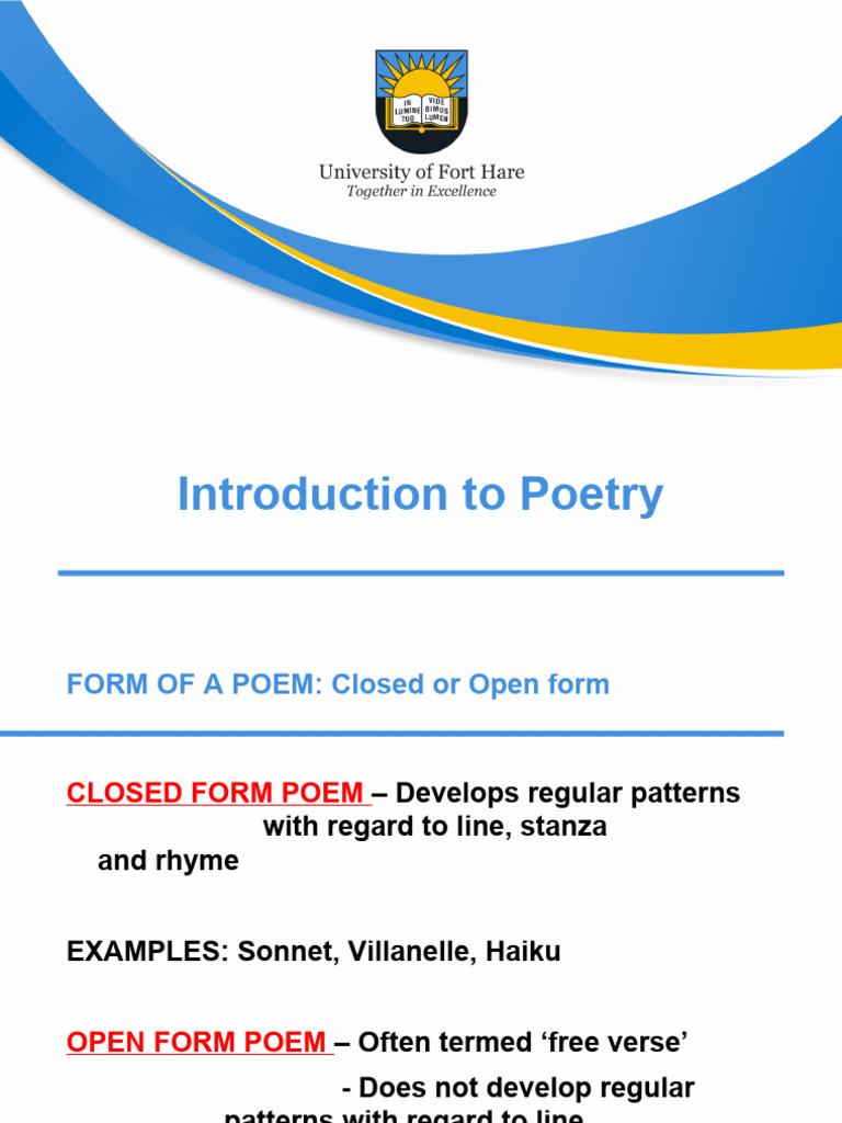 Introduction to Poetry 2024.pptx 3 | PDF | Poetry | Sonnets