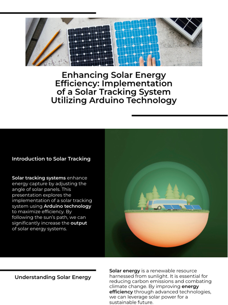 Mini Project Enhancing Solar Energy Efficiency Implementation of A ...