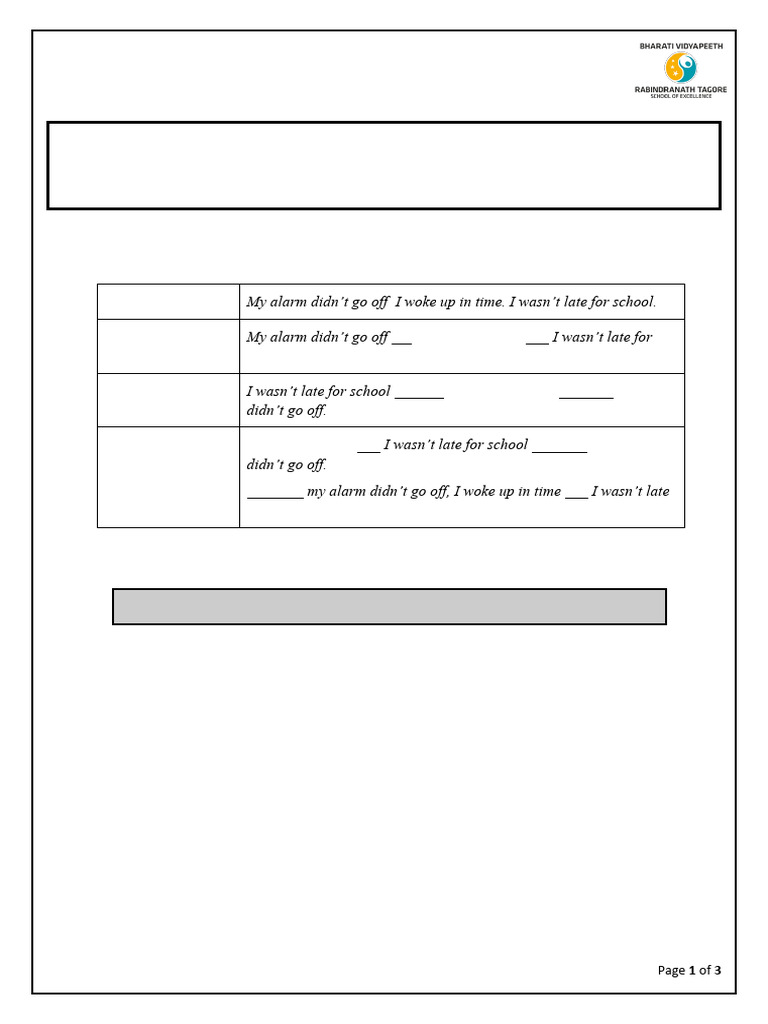 Worksheet Types of Sentences - Grade 6 | PDF