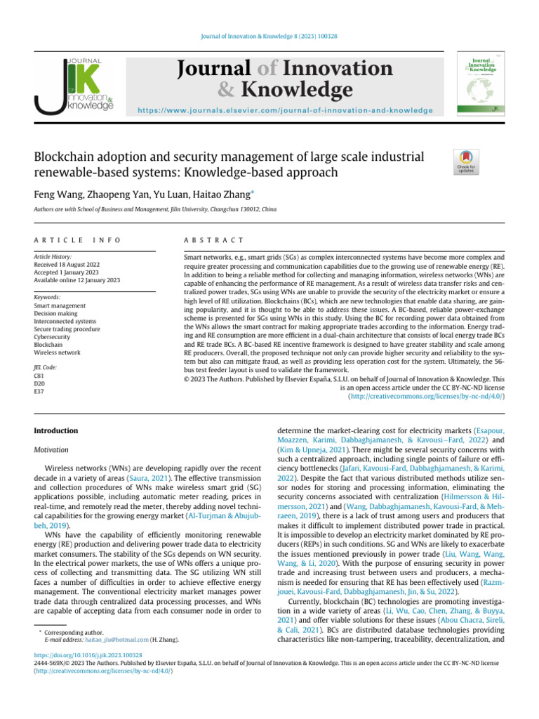 Blockchain Adoption and Security Management of Large SC - 2023 ...