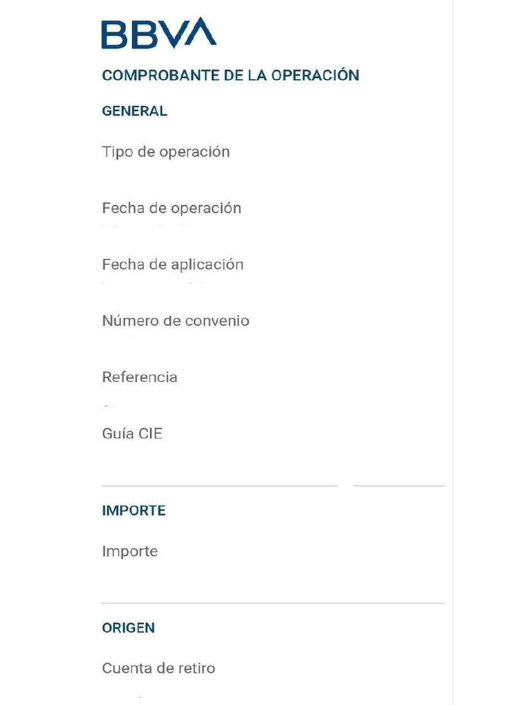 comprobante facturación BBVA | PDF