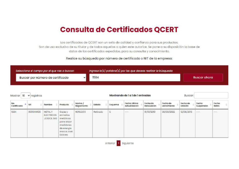 Qcert 1584 | PDF