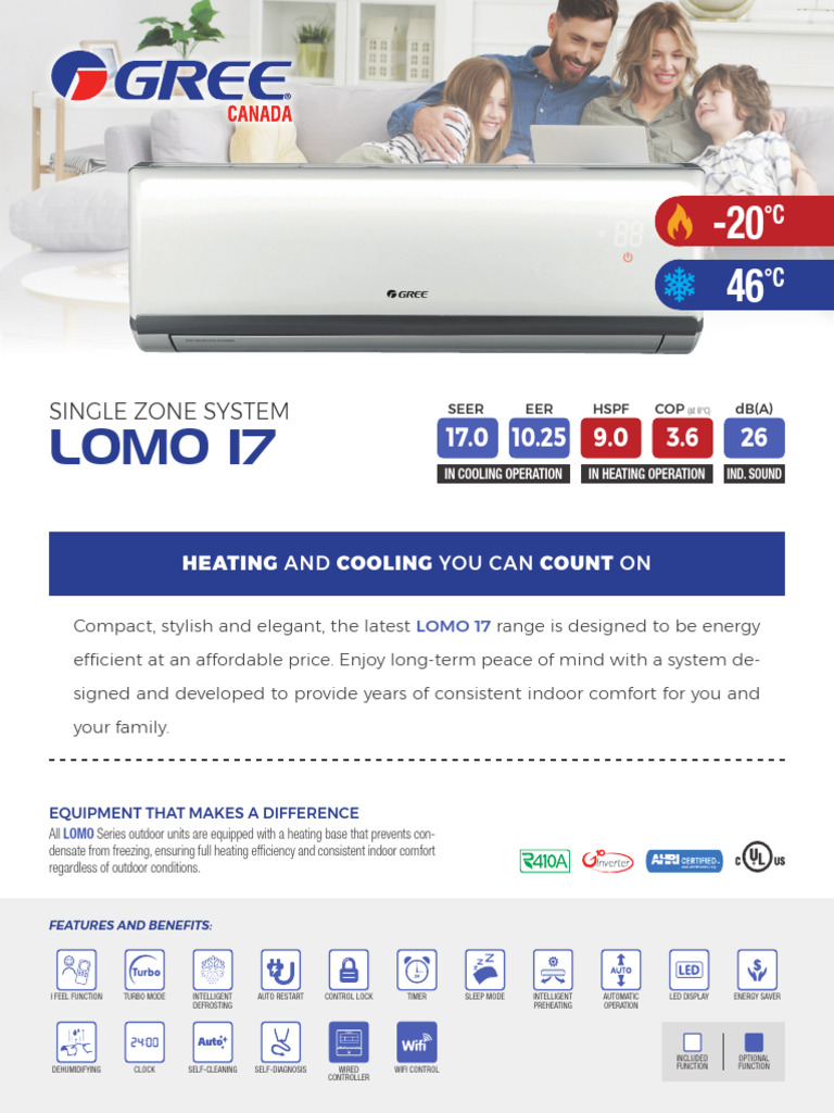 Gree Brochure Lomo17 Thermolux en | PDF | Engineering Thermodynamics | Home Appliance